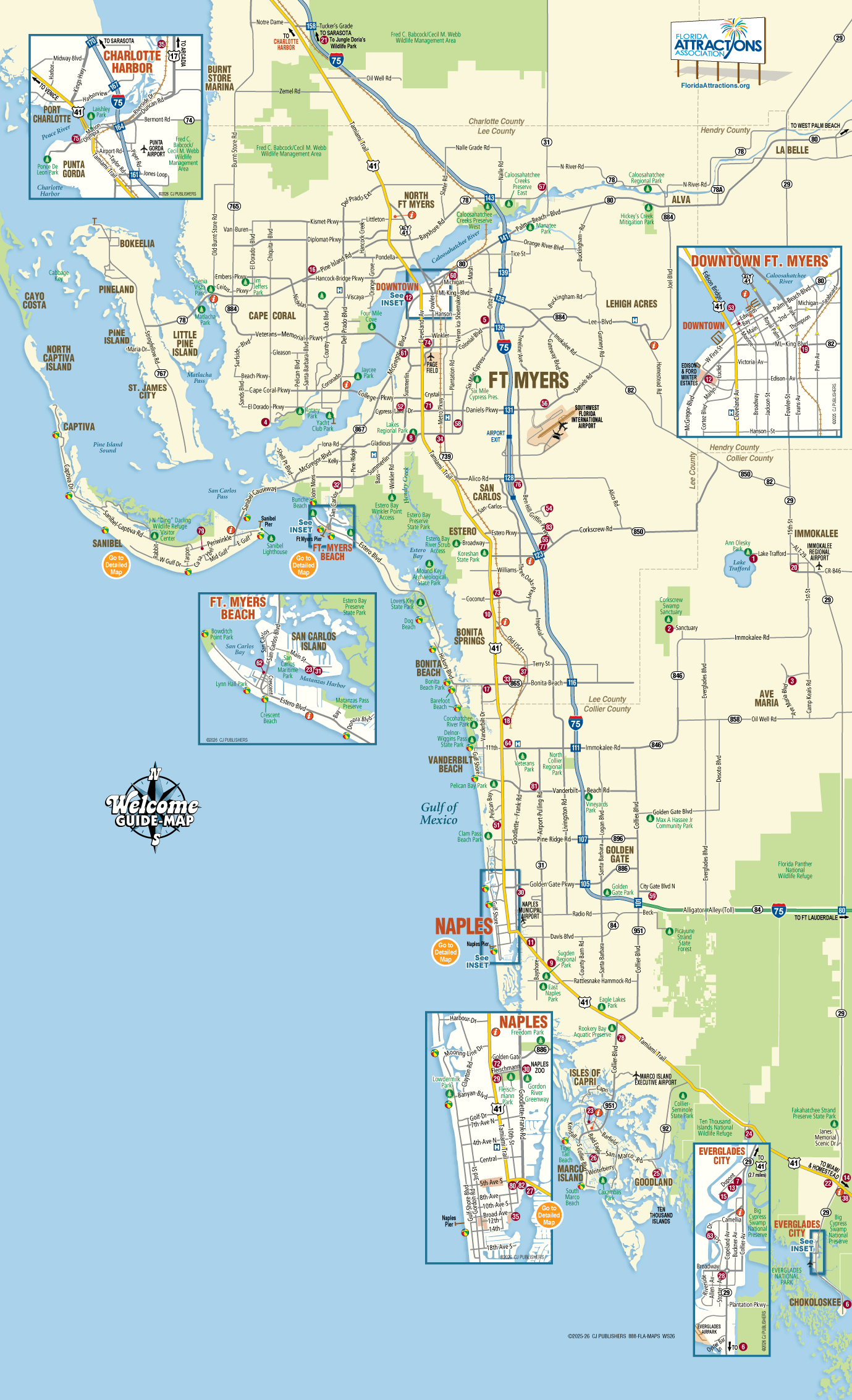 Map of Southwest Florida - Welcome Guide-Map to Fort Myers & Naples ...